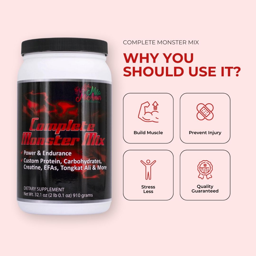 Complete Monster Mix | Muscle Building & Recovery Powder with Creatine ...